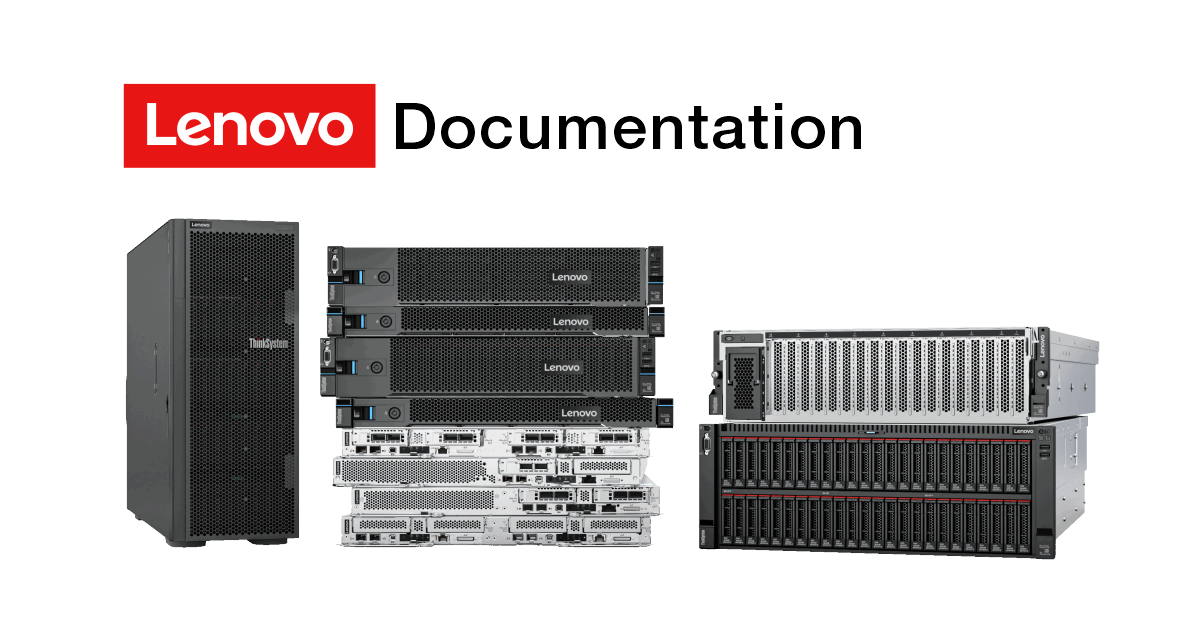 ThinkSystem servers | Lenovo Documentation